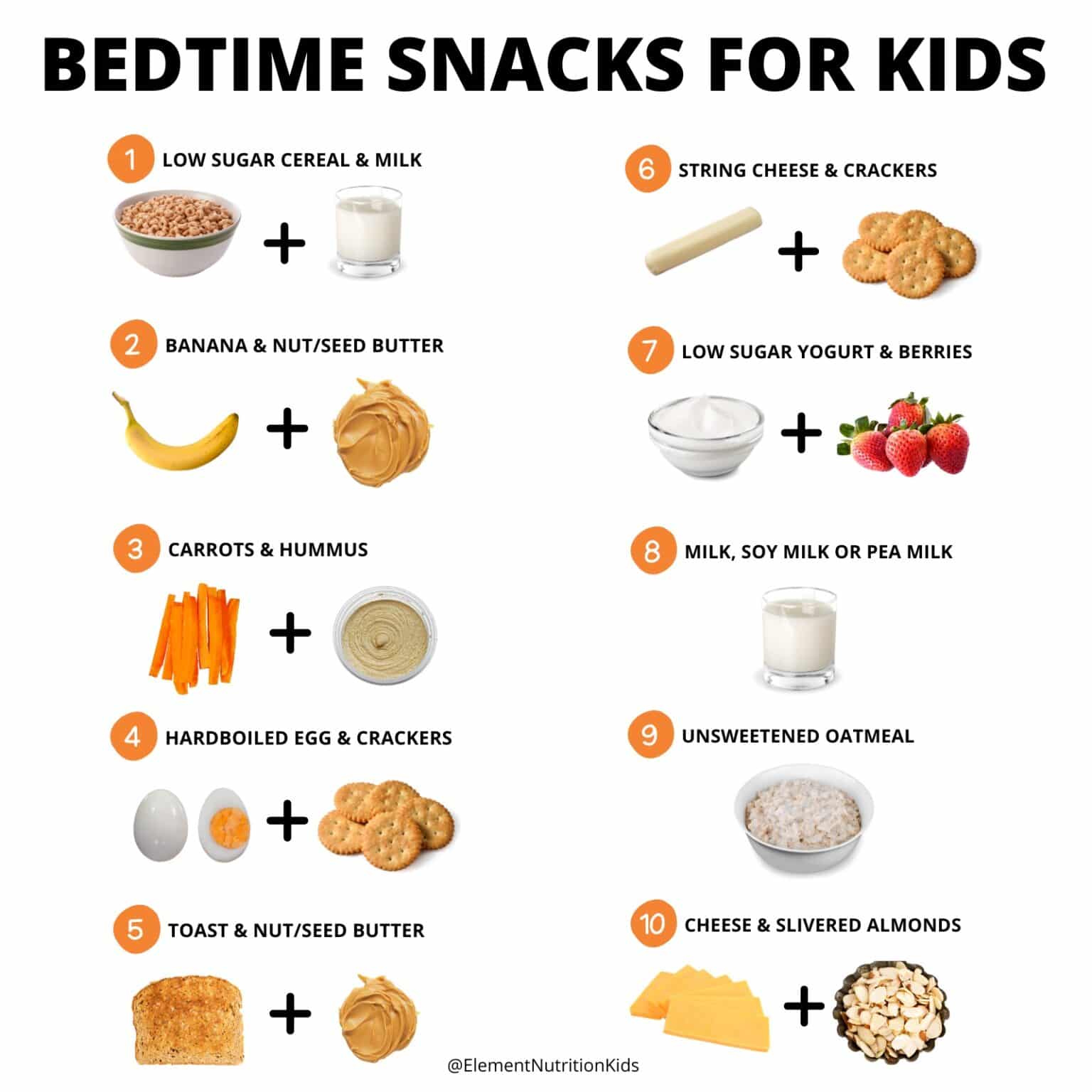 Best Bedtime Snacks for Toddlers & Kids (10 easy ideas) | Element ...